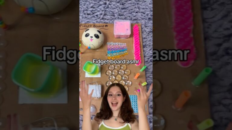 I Made a DIY FIDGET BOARD! *super satisfying sensory ASMR craft* – arzya